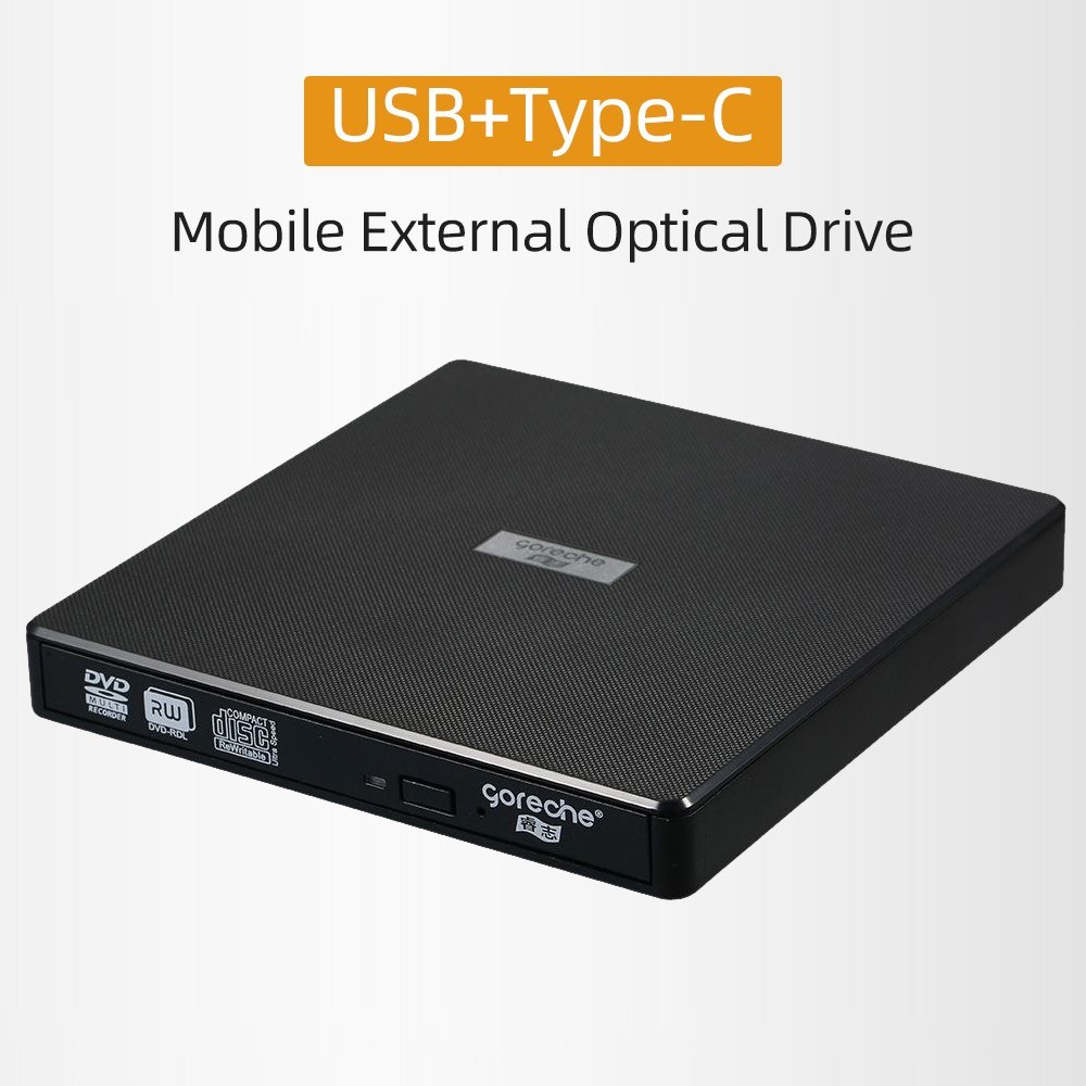 Lecteur Optique Externe Mobile USB Type C Enregistreur DVD Conception