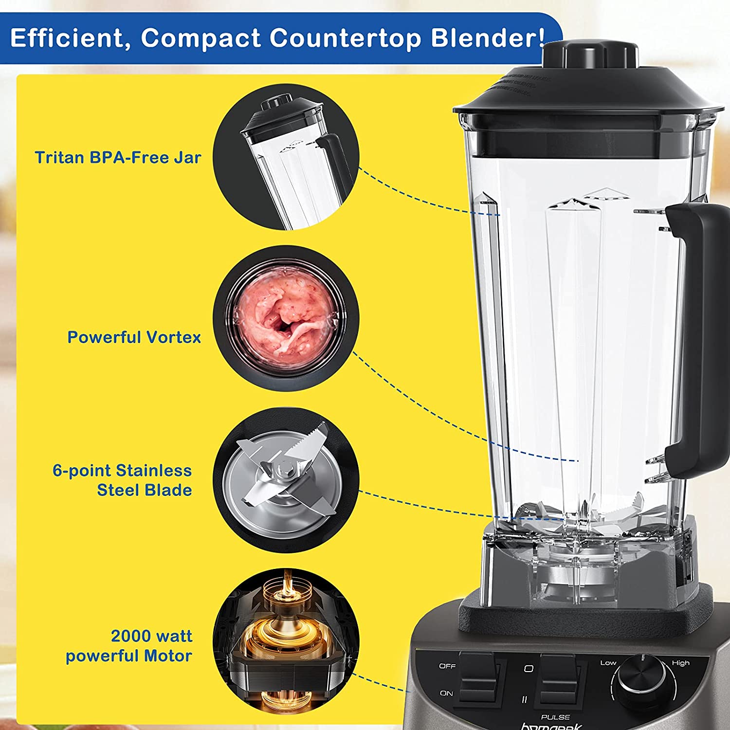 Homgeek Blender Smoothie Makers