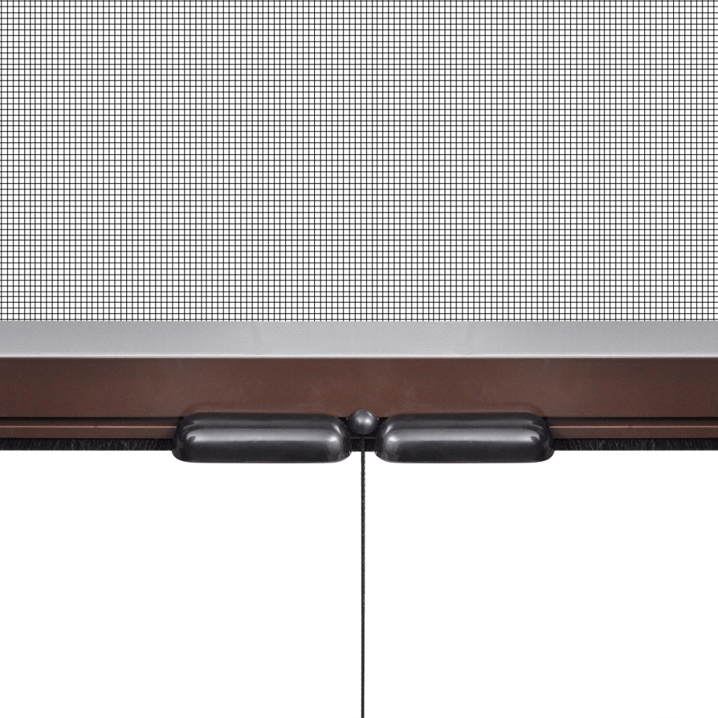 Brown Roll Down Insect Screen for Windows 140 x 170 cm