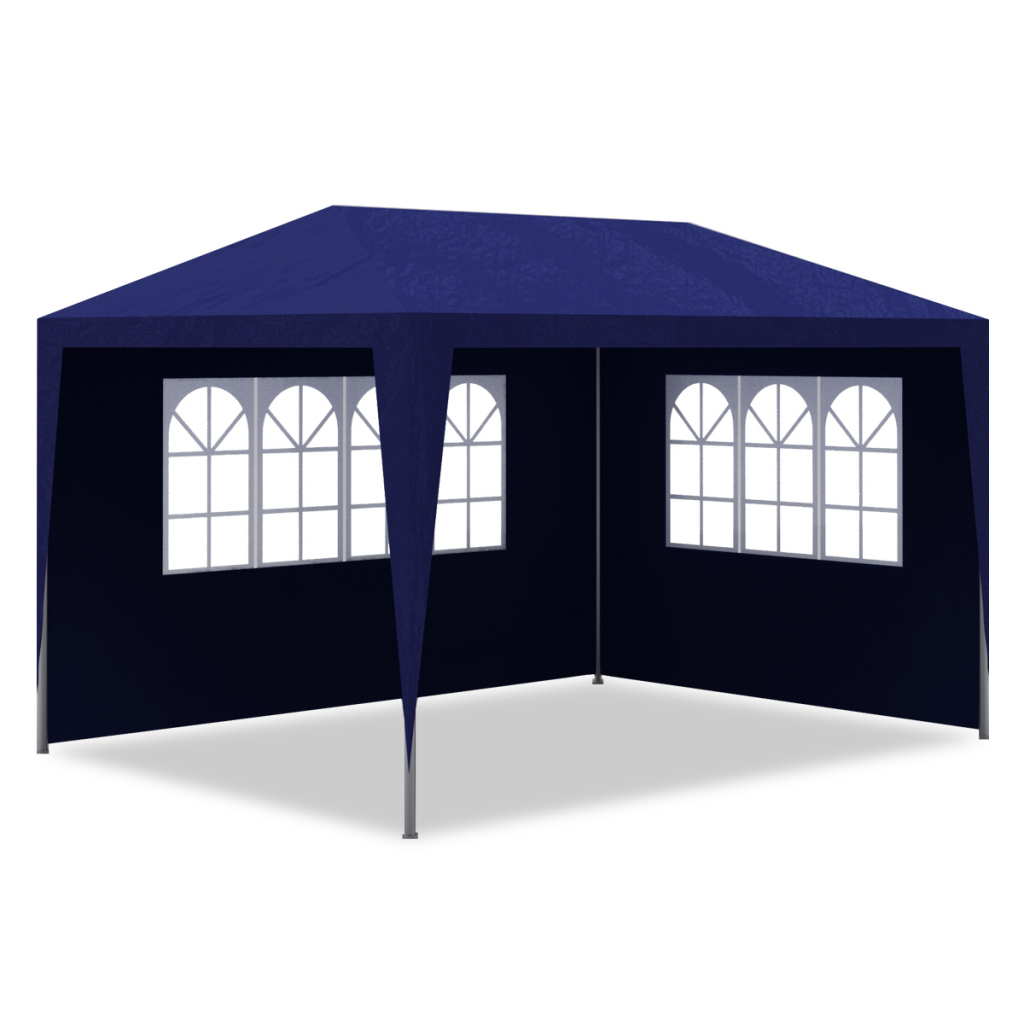 Blue Party Tent with 4 Walls 3 x 4 m