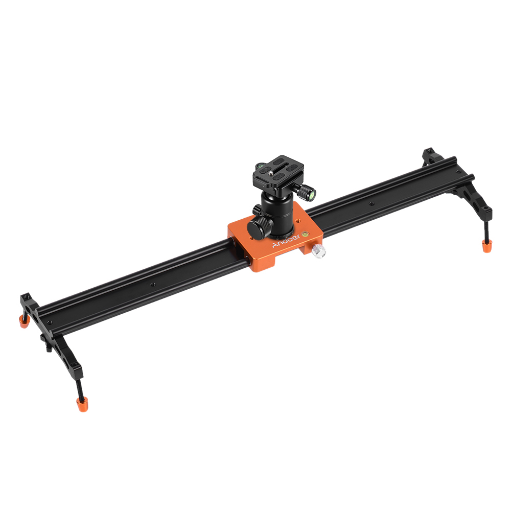 Andoer 60cm/23.6" Aluminum Alloy Video Slider Track Dolly Rail ...