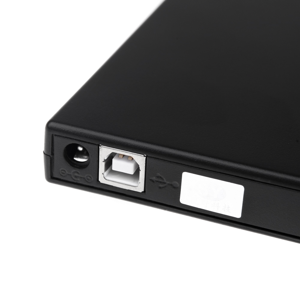 USB 2.0 External Slim Portable Optical Disc Drive for Notebook PC Laptop