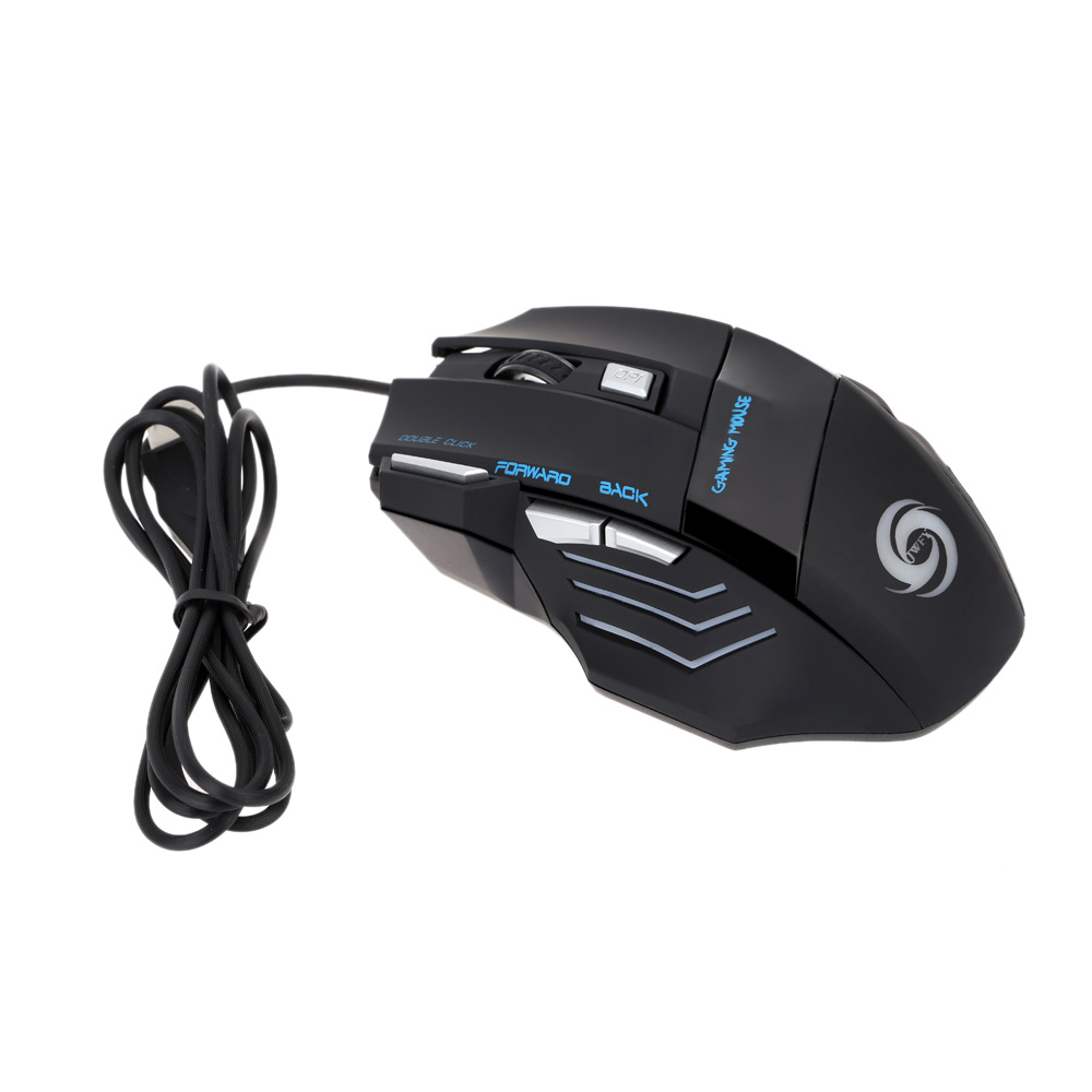 3200 DPI 7 Button 7D LED Optical USB Wired Gaming Mouse Mice for Laptop ...
