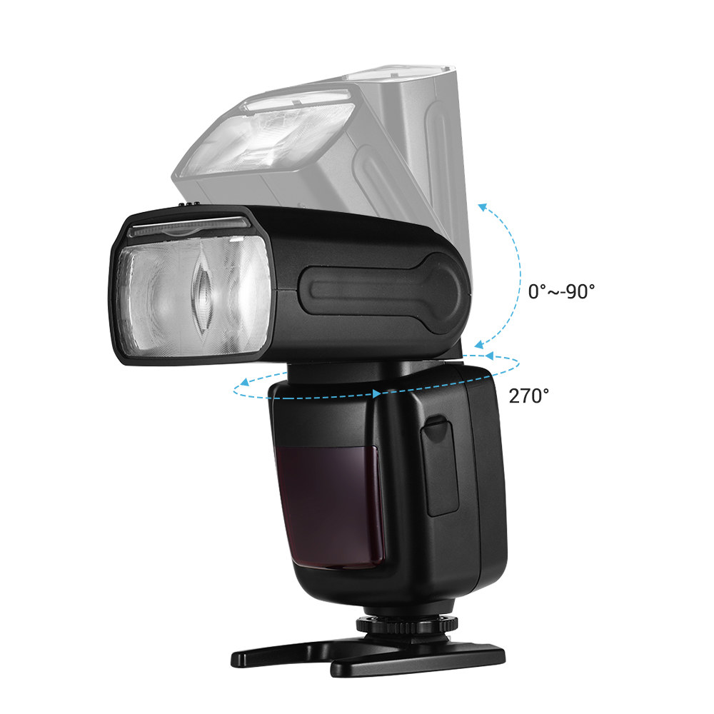 Andoer Universal Wireless Camera Flash Light Speedlite GN33 LCD Display ...