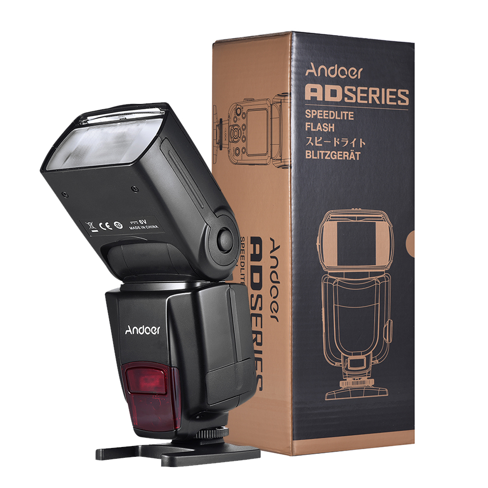 Andoer AD560 IV 2.4G Wireless Universal On-camera Slave Speedlite Flash ...
