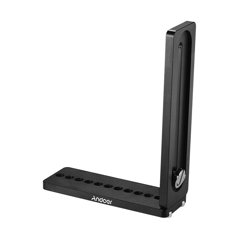 Andoer Aluminium Alloy Universal L-Shape Plate Bracket Camera Holder ...