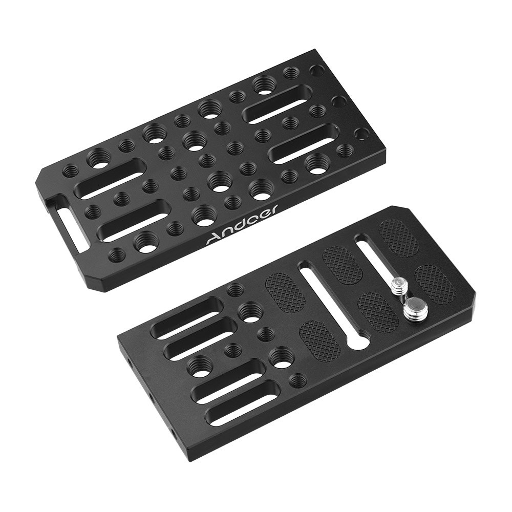 Andoer Universal Camera L-Shape Bracket Plate Holder 1/4 & 3/8 Inch ...