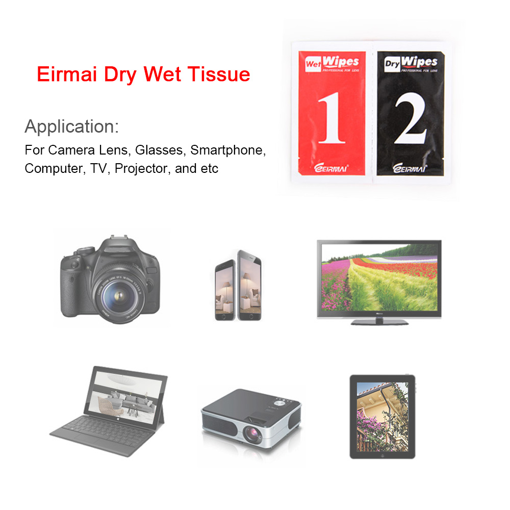 Eirmai U-50 Multipurpose Dry Wet Tissue Set Professional Lens Cleaning ...