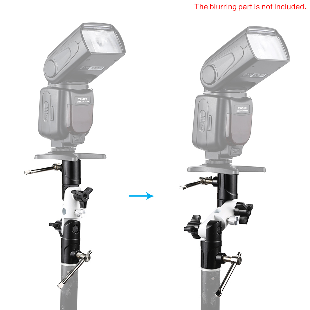 U Shape Flash Metal Bracket Swivel Umbrella Holder 1/4" 3/8" Screw ...