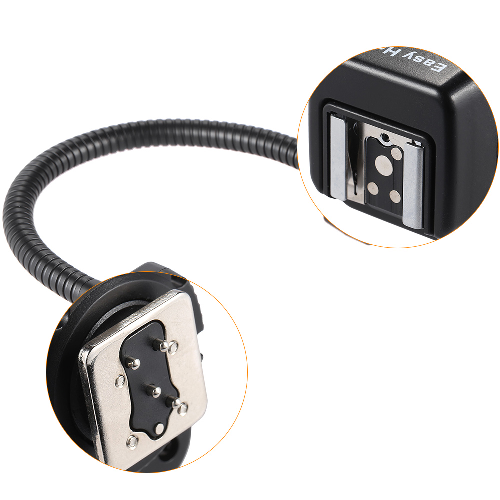 Flexible i-TTL Flash Arm Hot Shoe Cord Bracket Off-Camera Flash Work at ...