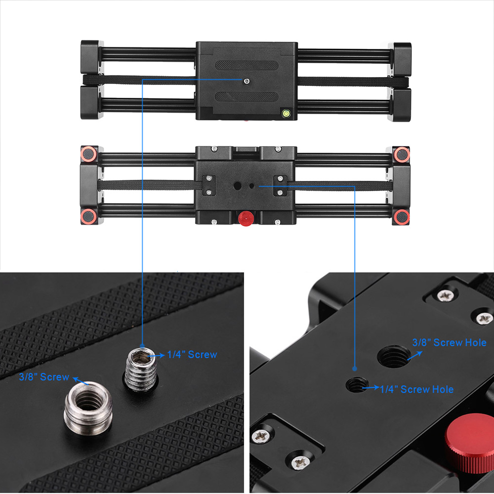 Andoer V2-370 Compact Retractable Track Slider 37cm Rail Shooting Video ...
