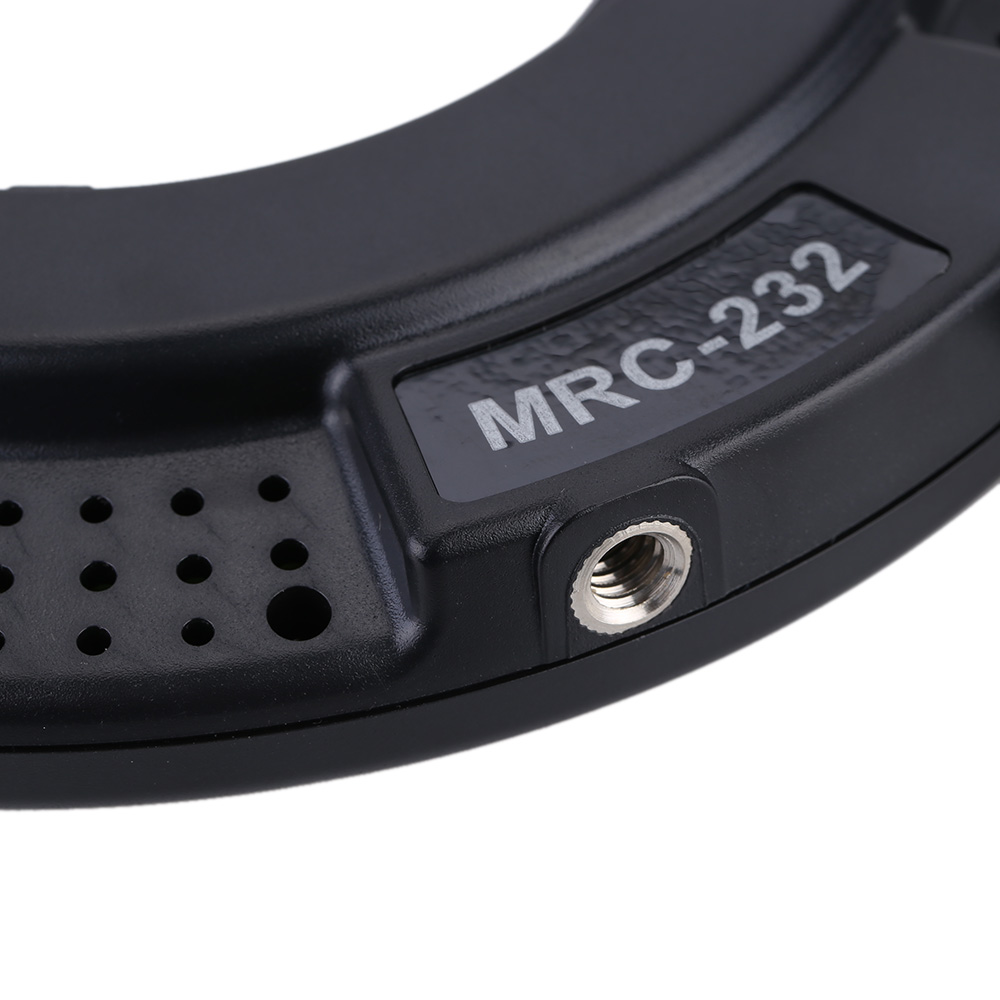 MRC-232 Macro LED Dimmable Light Ring Video Light Kit 1400LM Color Temp ...