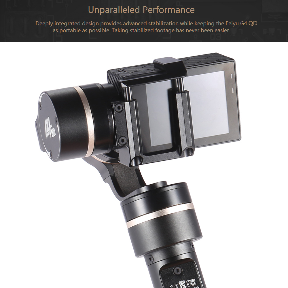 Feiyu G4 QD 3 Axis Brushless Handheld Steady Gimbal Gyro Stabilizer w ...