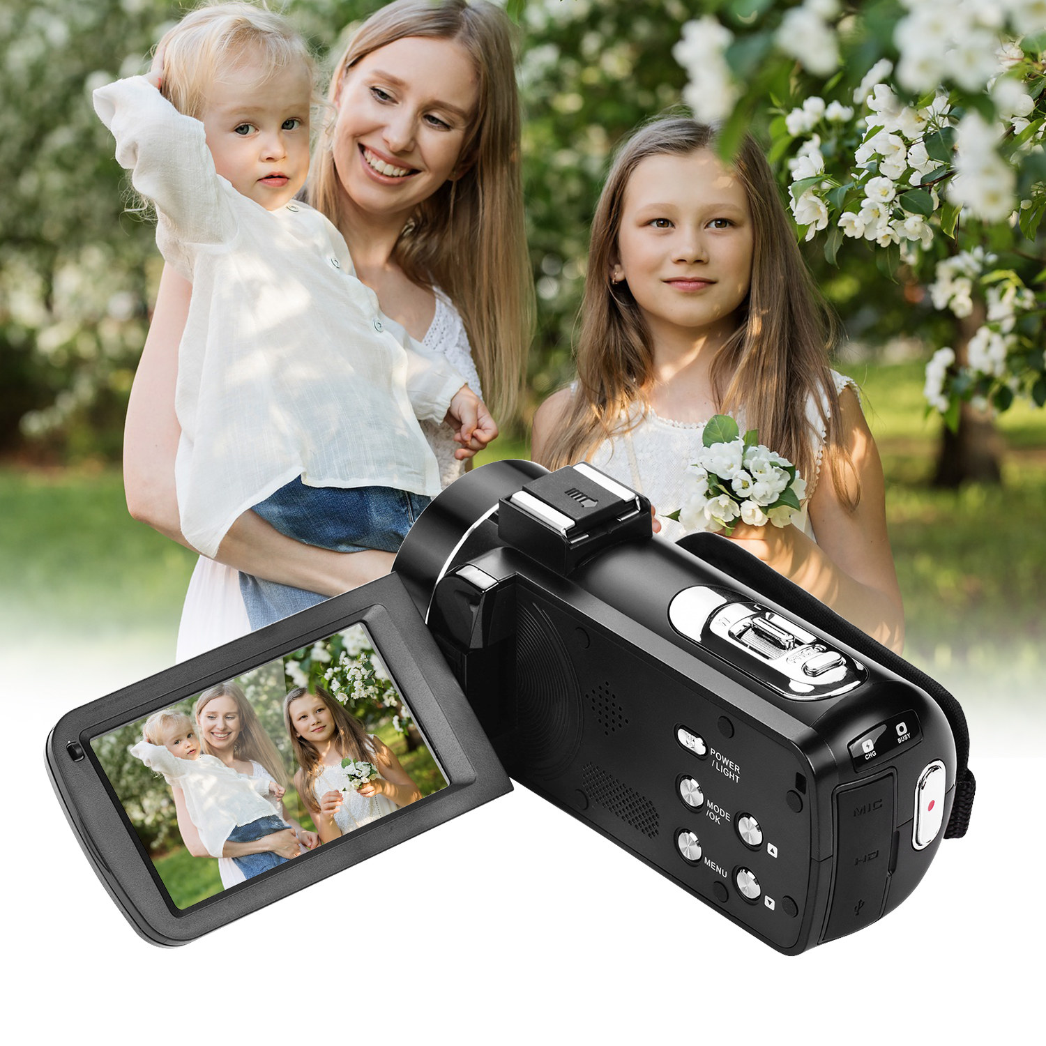 Andoer 4K Ultra HD Handheld DV Professional Digital Video Camera CMOS ...