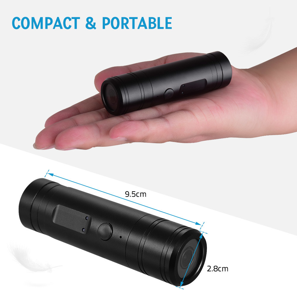 Andoer Cylindrical 2MP 1080P Full HD Aluminum Sport Action Camera Mini ...