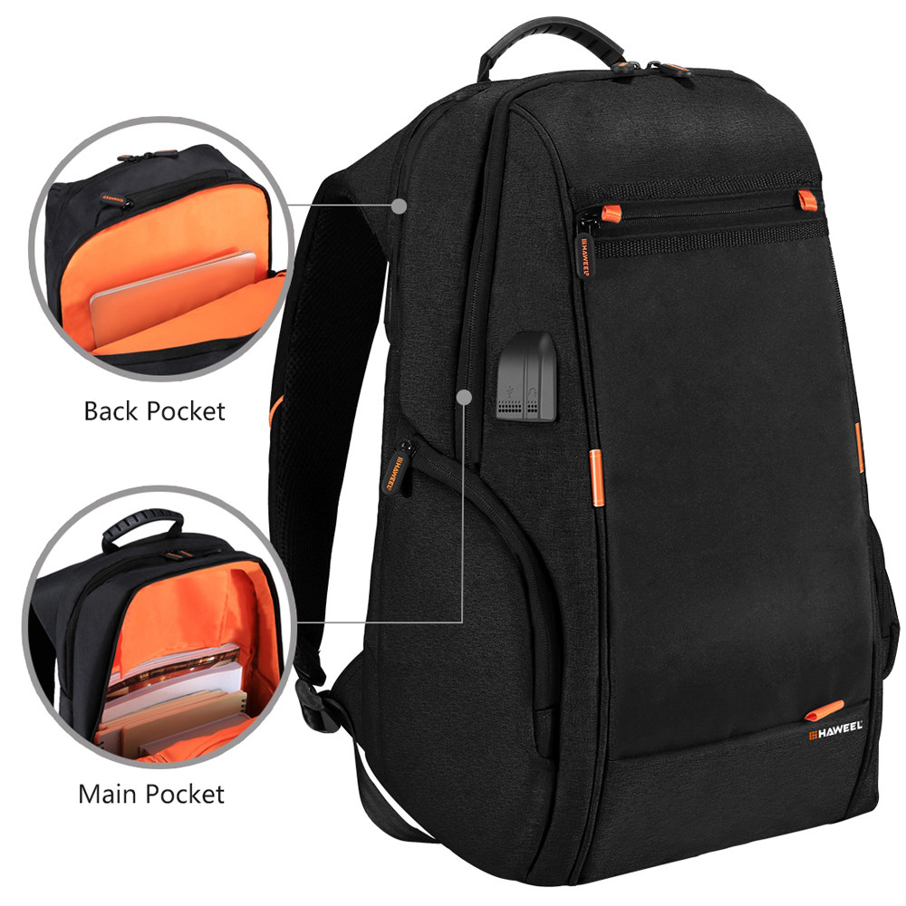 Outdoor Charging Backpack with USB Port Waterproof Breathable Travel ...