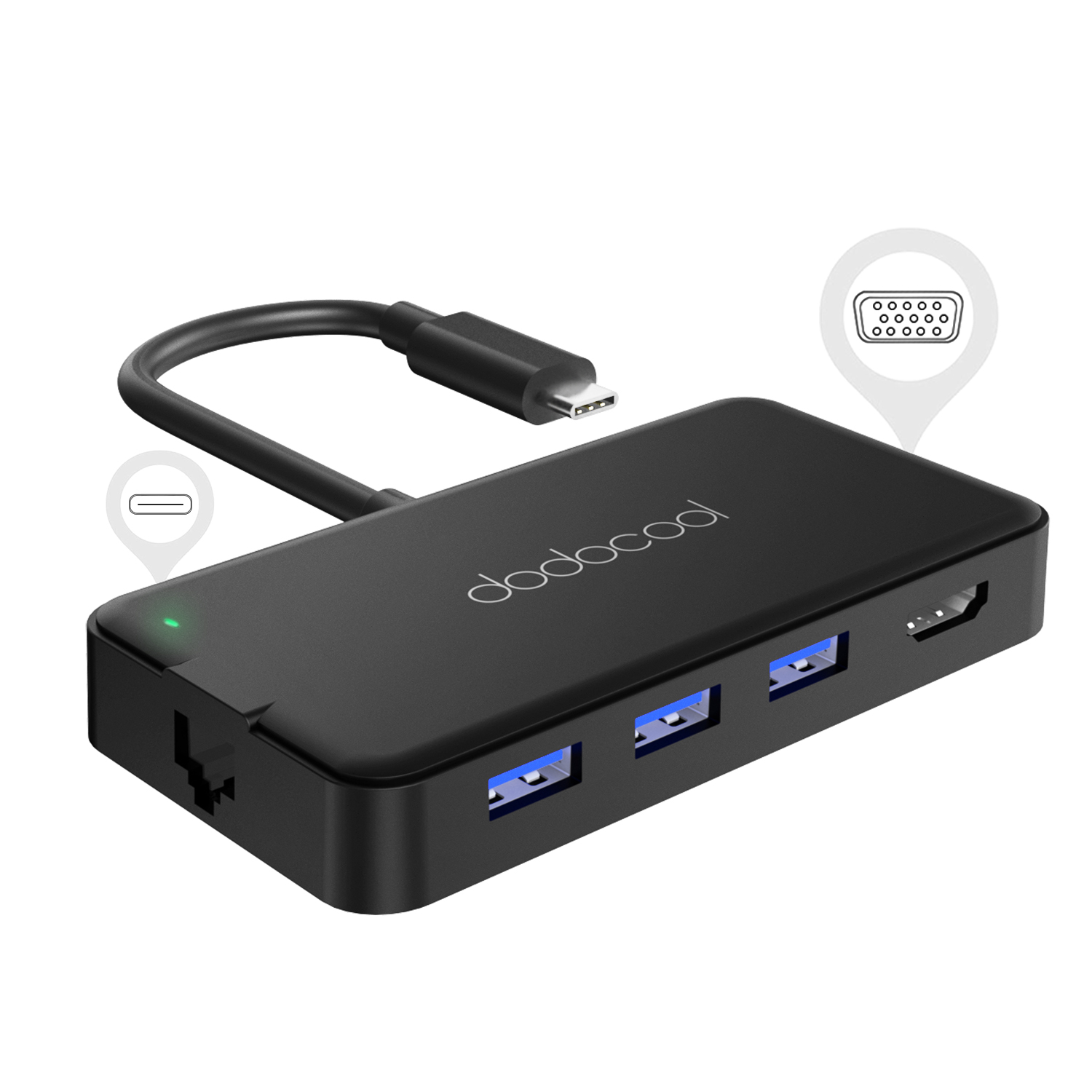 7-in-1 Multifunction USB-C Hub - dodocool.com