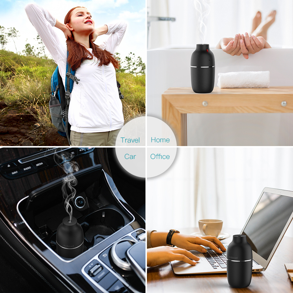 Mini Portable 180ml Ultrasonic Cool Mist Humidifier-dodocool.com