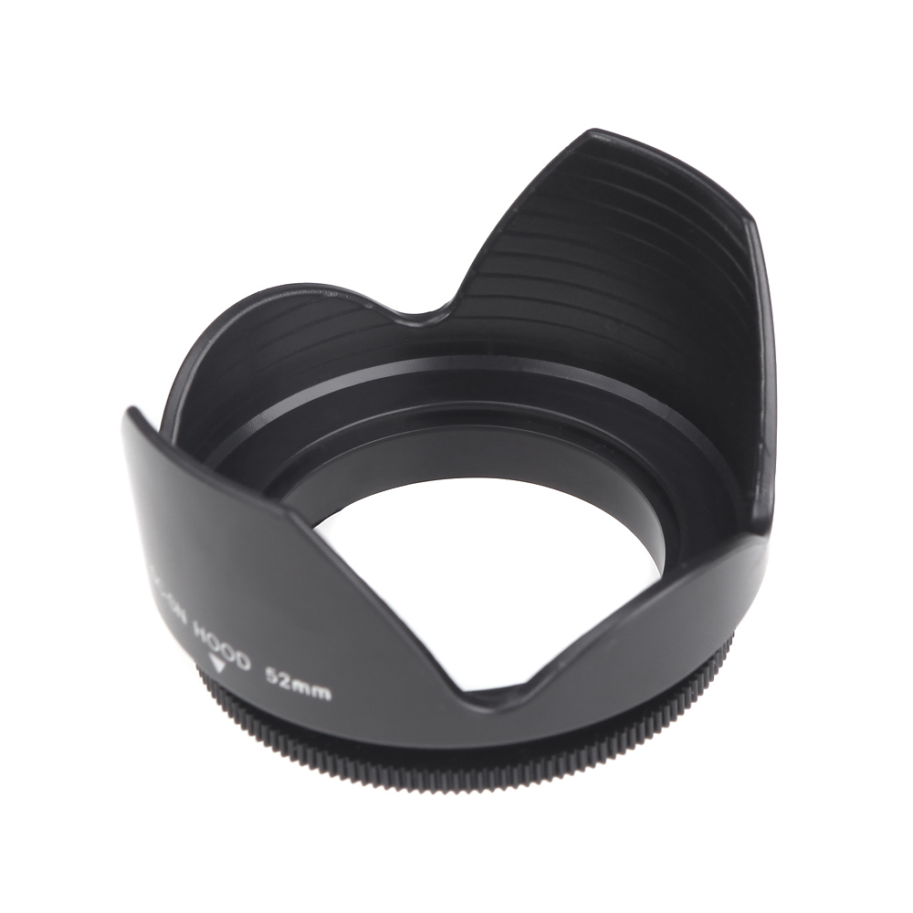 DC-SN HOOD 52mm Screw Mount Flower Crown Lens Hood Petal Shape for ...