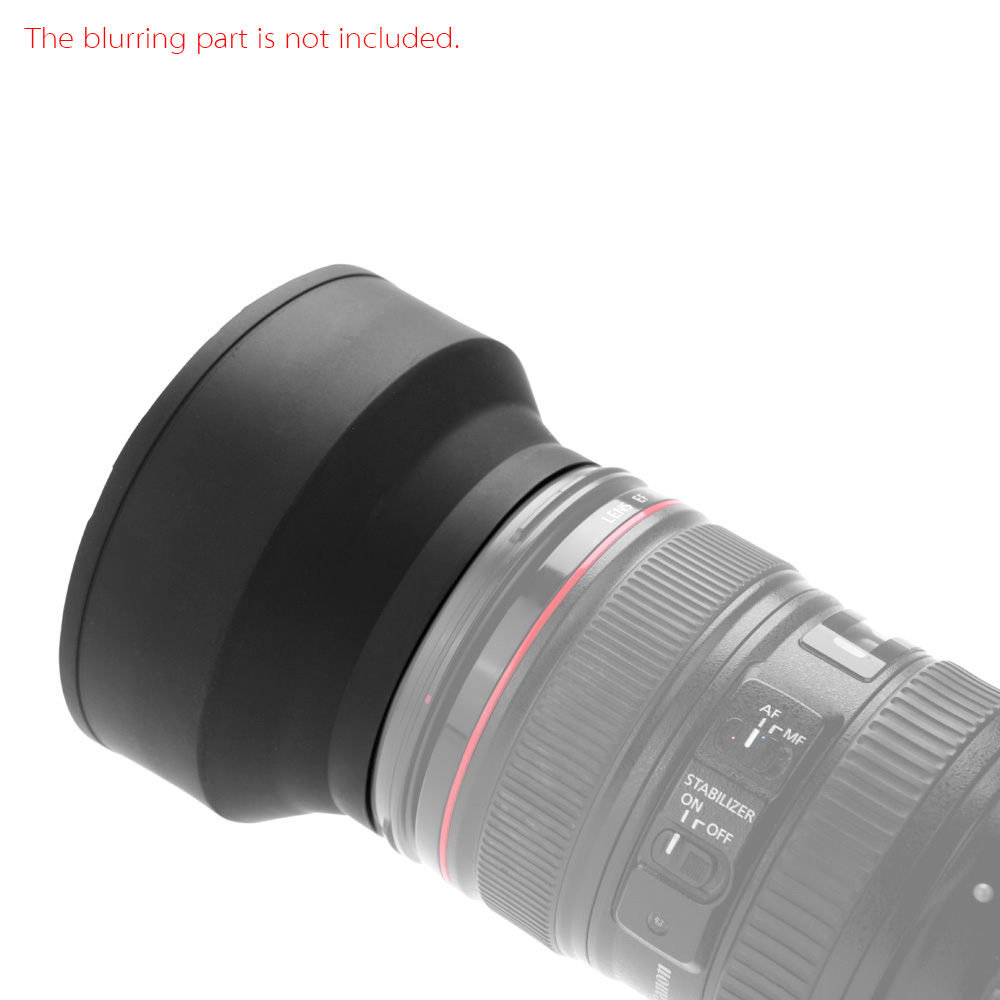 77MM Collapsible Rubber Lens Hood for Canon Nikon Pentax 77mm Lens