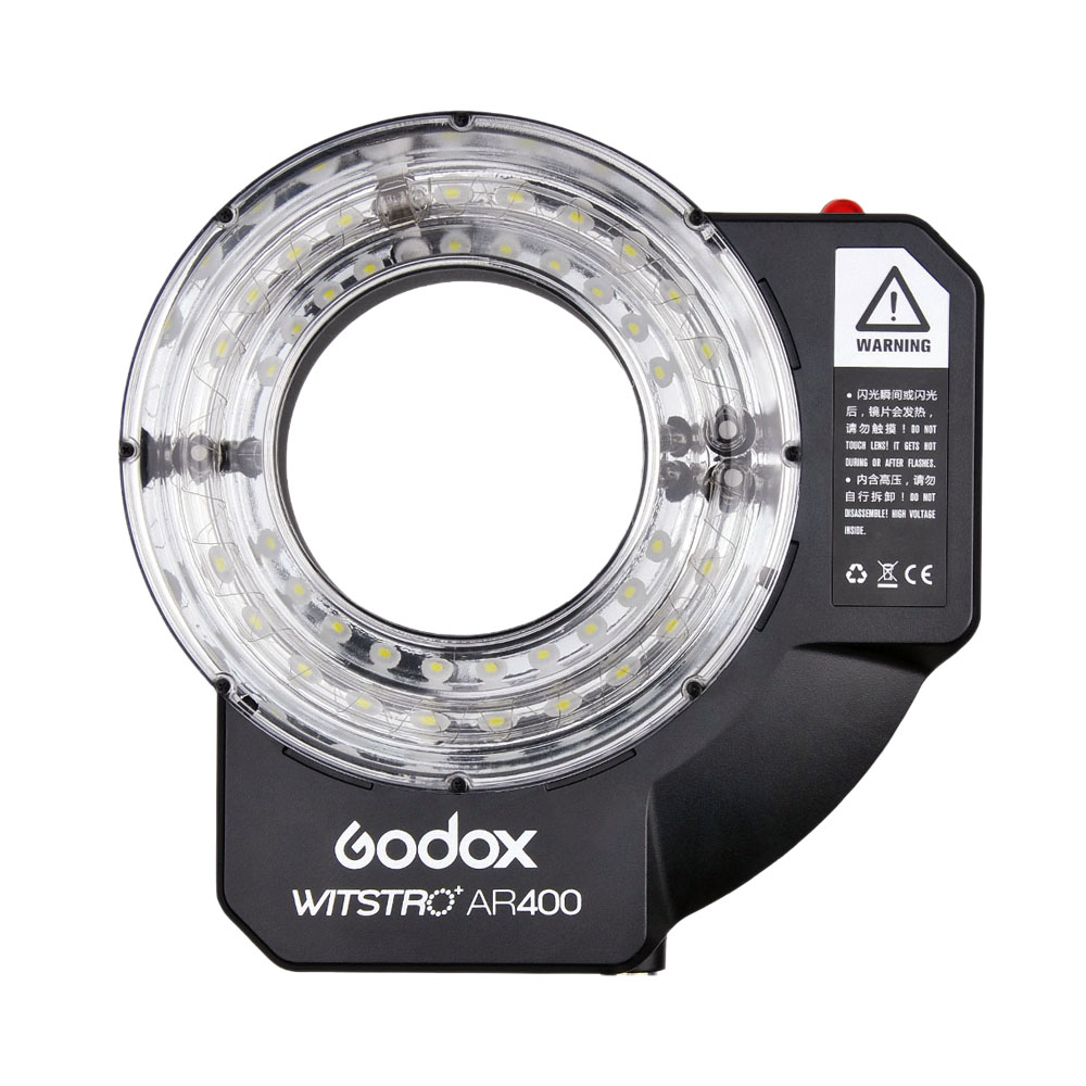 Godox Witstro AR400 400W Li-ion Battery Ring Flash Speedlite + LED ...