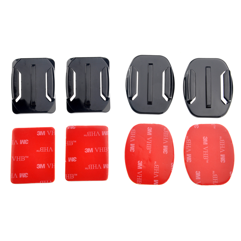 Flat & Curved Surface Mount With 3M VHB Adhesive Pads for GoPro HERO 1 ...