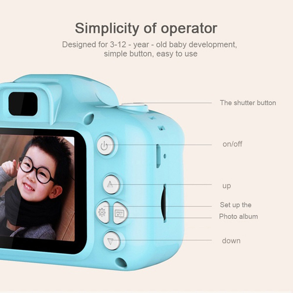 Andoer DC500 Mini Kids Digital Camera Children Creative Camera 8MP ...