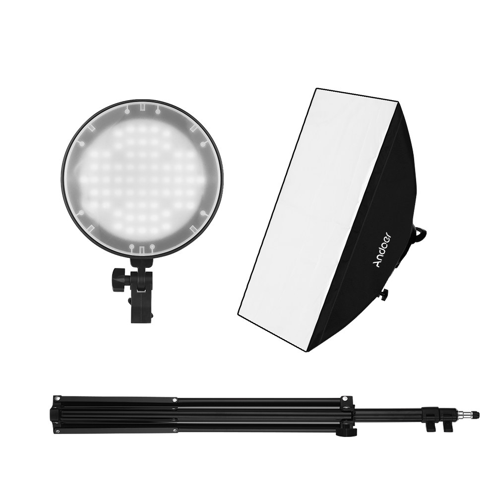 Andoer Studio Photography Softbox LED Light Kit Including 20*28 Inches ...