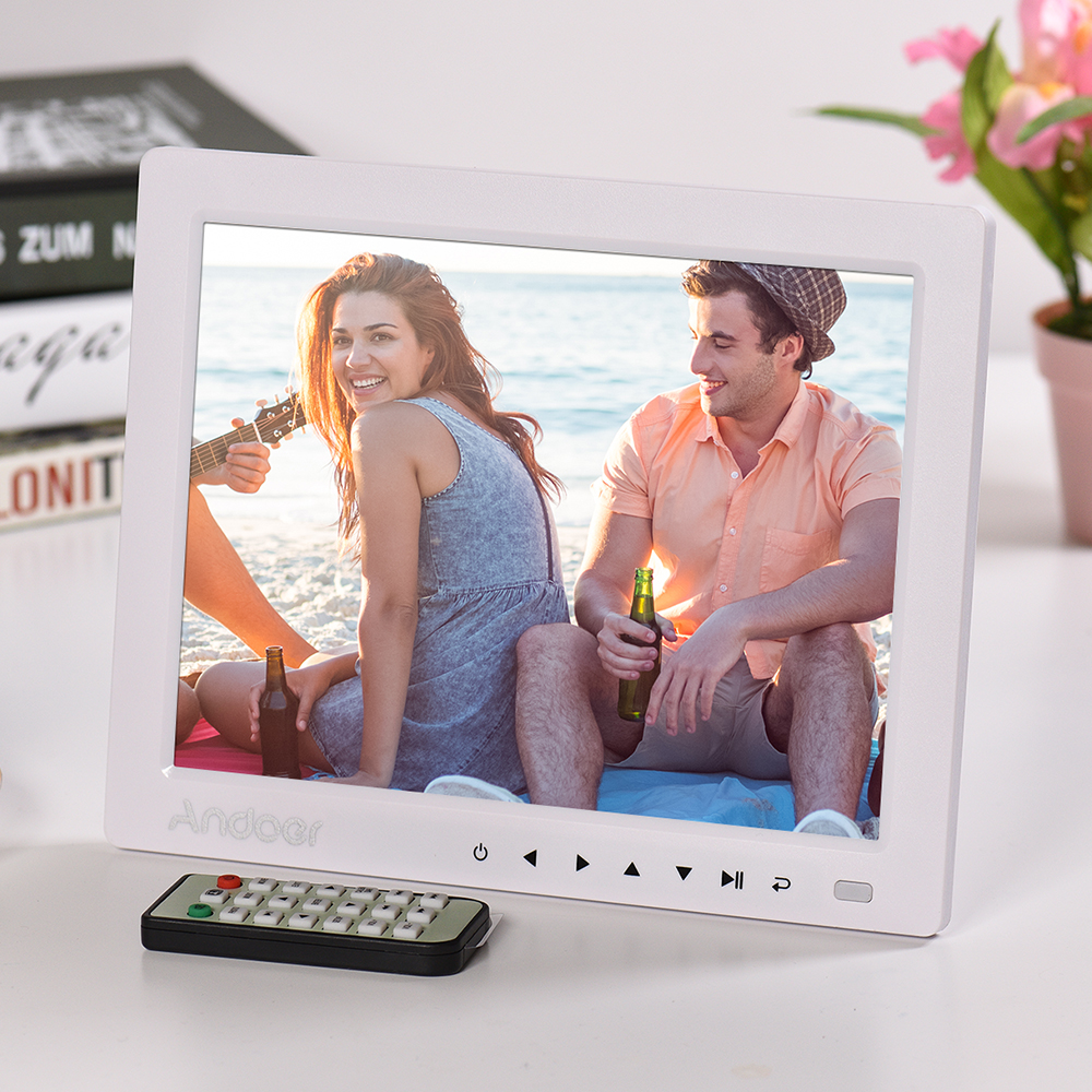 Digital Picture Frame, Andoer 10 inch LED Digital Photo Frame 1080P HD ...