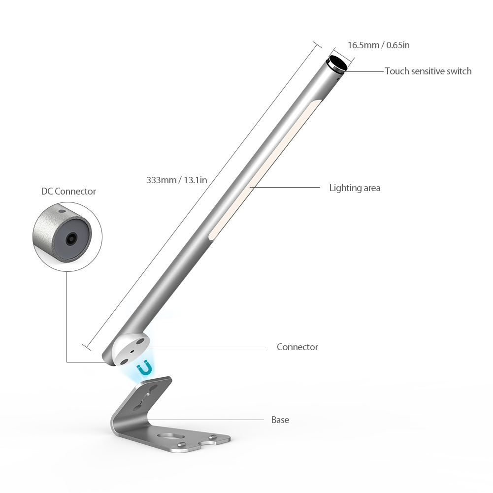 5W 20 LED Desk Lamp Reading Light-dodocool.com