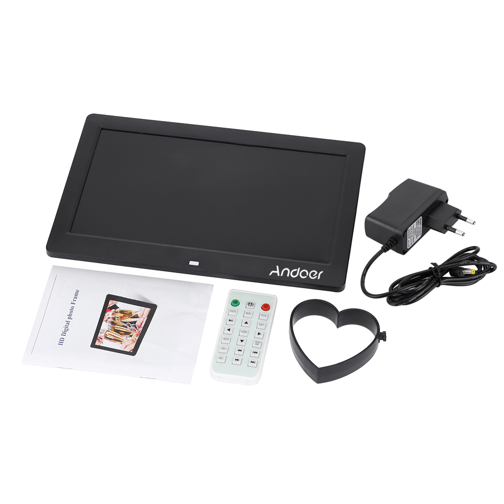 Andoer 10.1" HD Wide Screen High Resolution Digital Photo Picture Frame ...