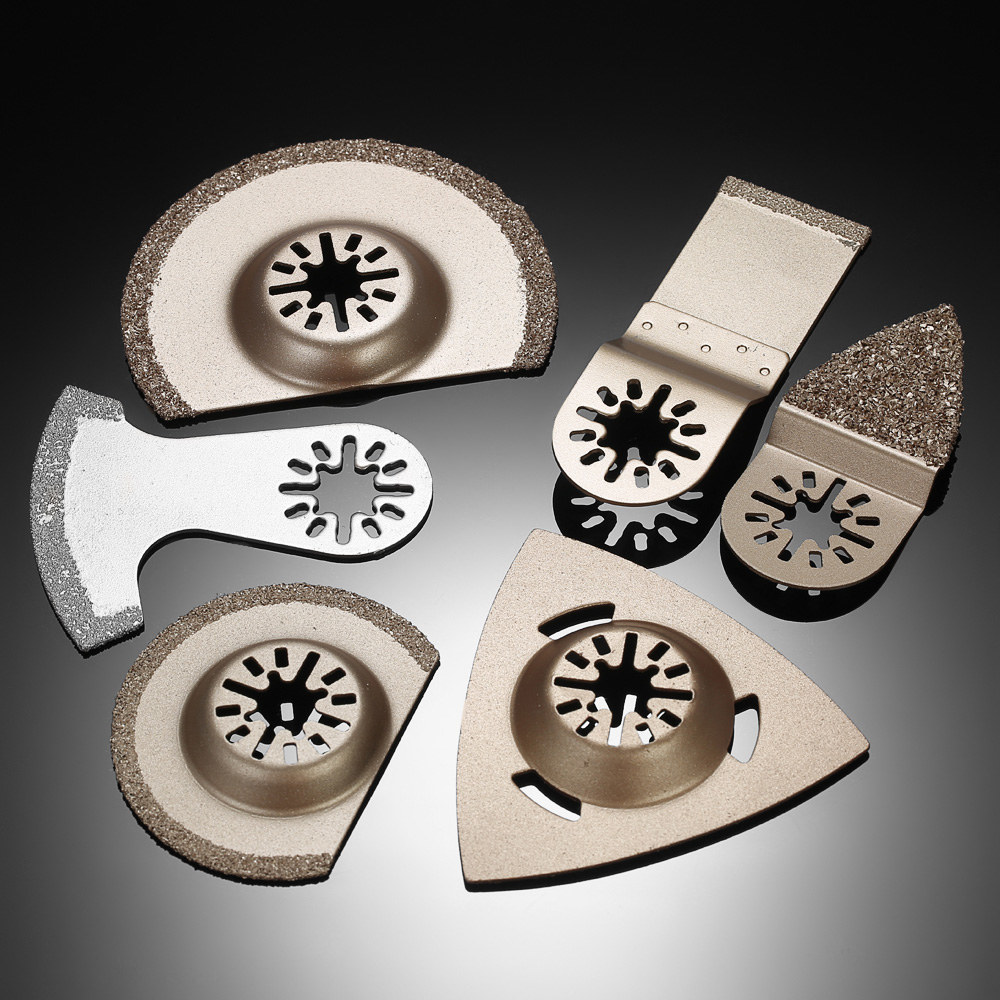 KKmoon 6pcs Mix Oscillating Saw Blade Kit Multi Tool Carbide Rasp for ...