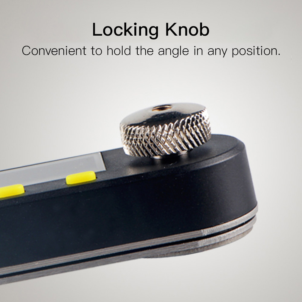 KKmoon Multifunctional Digital LCD Display Angle Ruler 360° Stainless ...