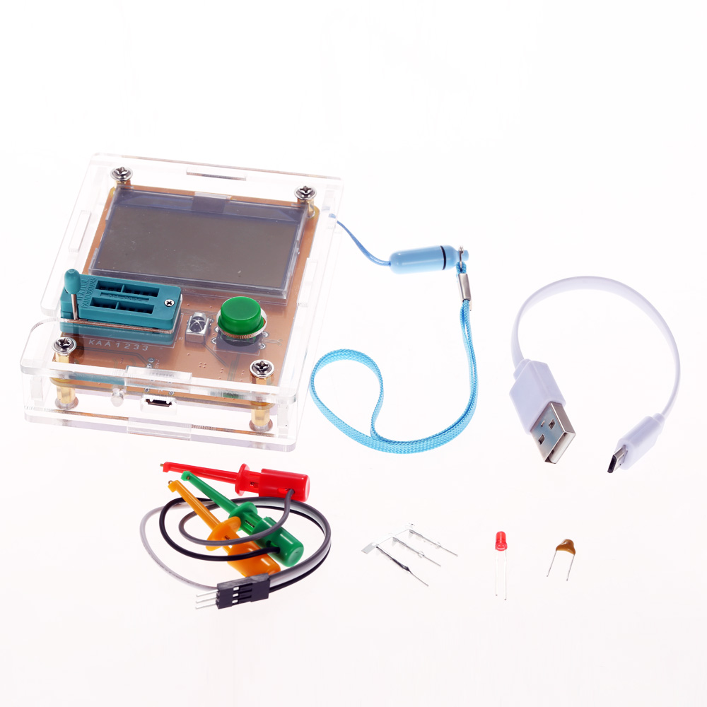 KKmoon LCR-T7 Transistor Tester Multi-functional LCD Backlight Didoe ...