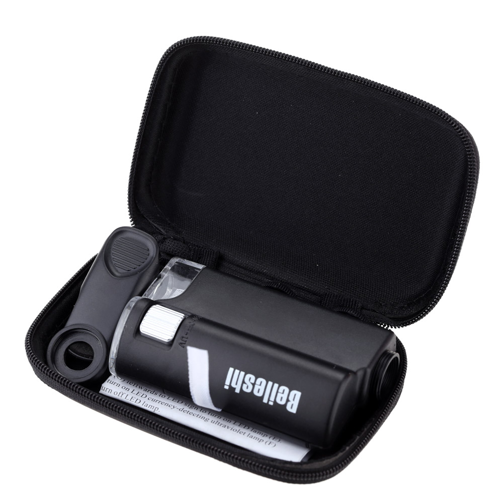 KKmoon 60-100X Multifunctional Adjustable Microscope with LED and UV ...