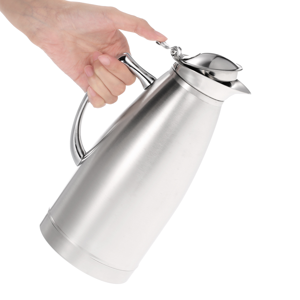 Anself 1L Large Capacity High Quality Stainless Steel Double Walled ...