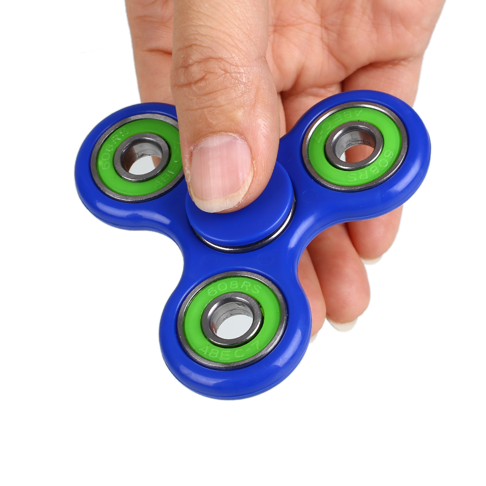 Anself Tri Fidget Hand Finger Spinner Spin Widget Focus Toy EDC Pocket ...