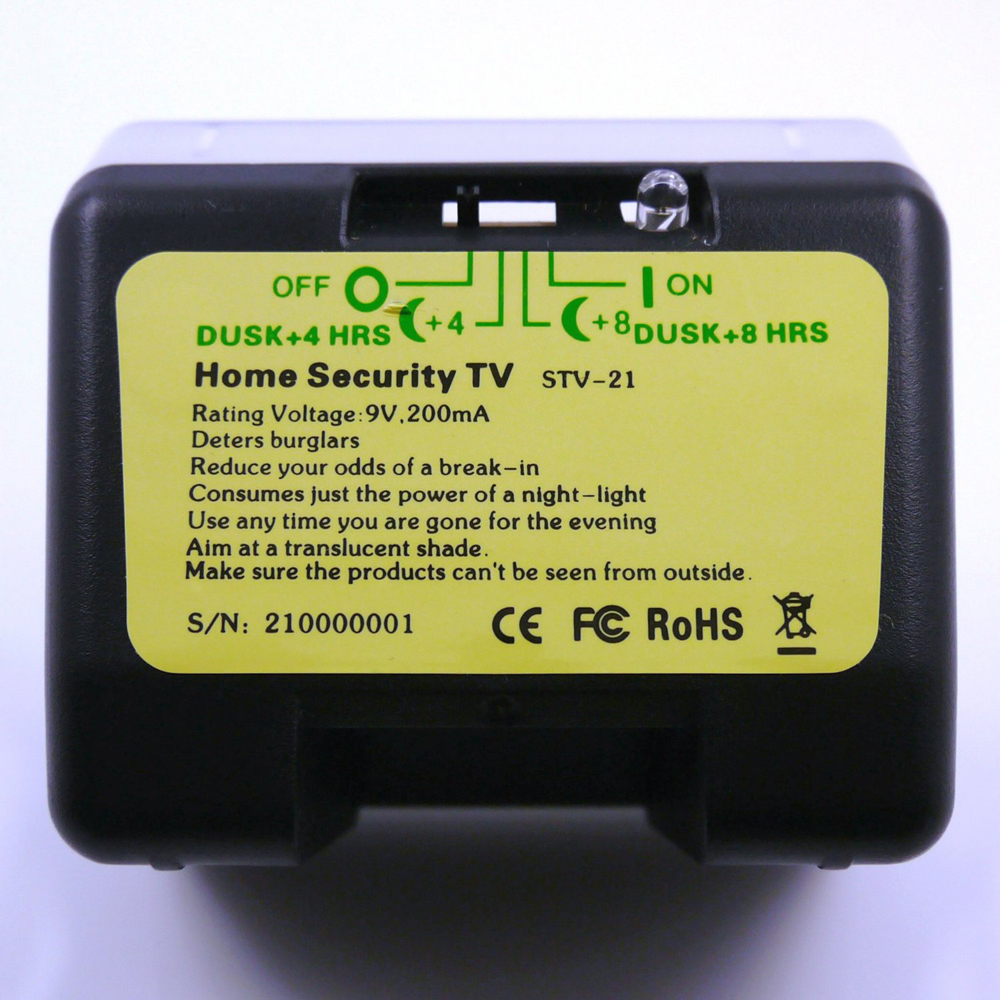 LED TV Simulator Dummy Fake Home Security TV Burglar Intruder Thief ...