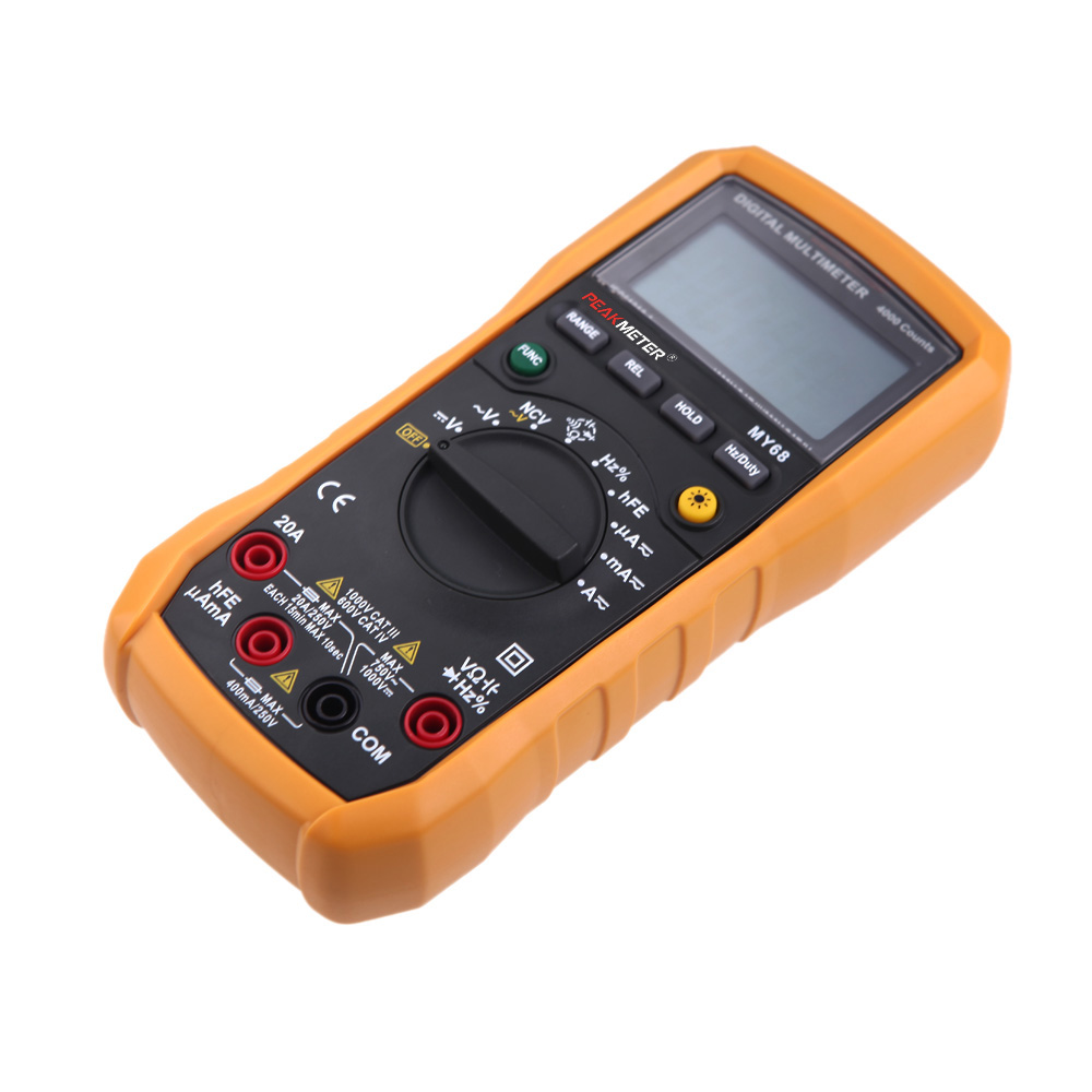 KKmoon MY68 Digital Multimeter 4000 Counts AC/DC Resistance Capacitance ...