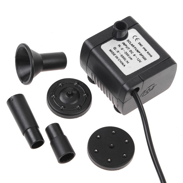 Anself Polycrystalline Silicon 12V 5W Solar Brushless Pump Water Cycle ...