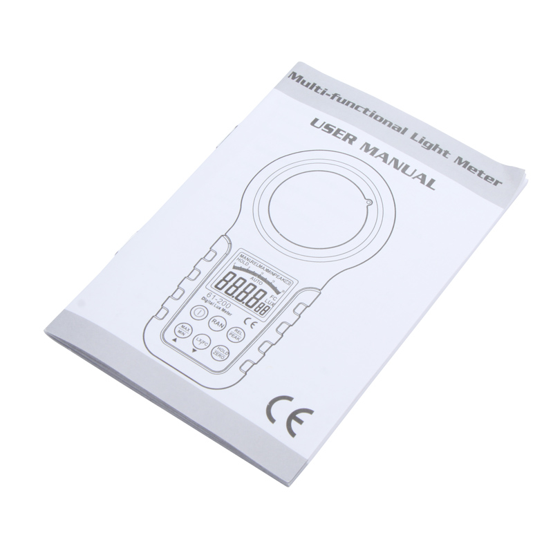 Professional One-piece Digital High Precision Light Meter 200000 Lux ...