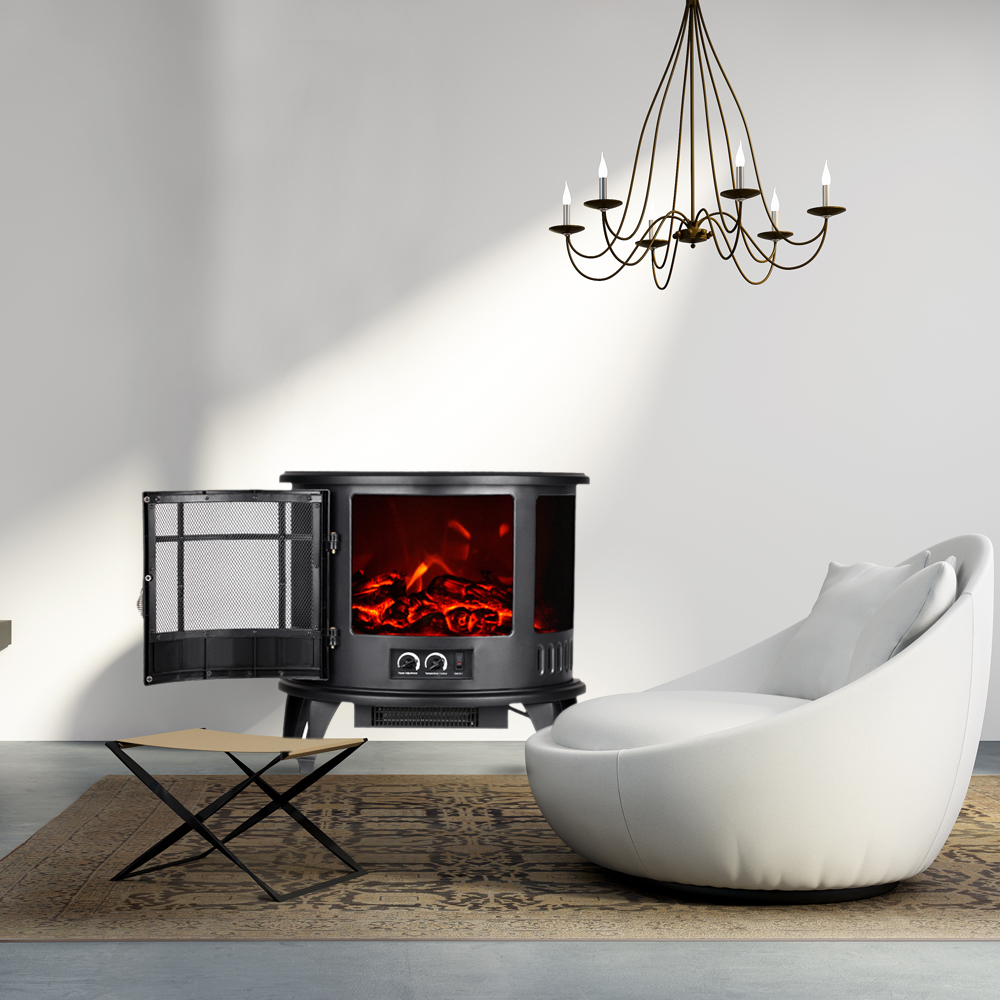 Homgeek Free Standing Electric Stove Fireplace