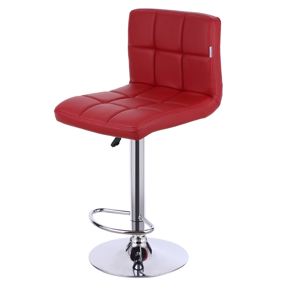 iKayaa 2ST / Set mit 2 PU-Leder Swivel Barhocker Stühle ...