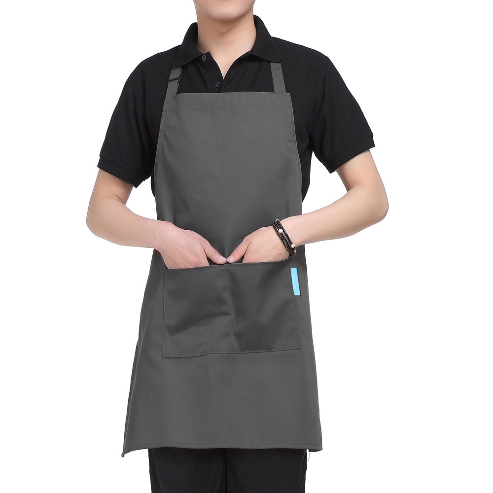 Esonmus Adjustable Kitchen Chef Apron, BBQ Restaurant Apron with 2 ...