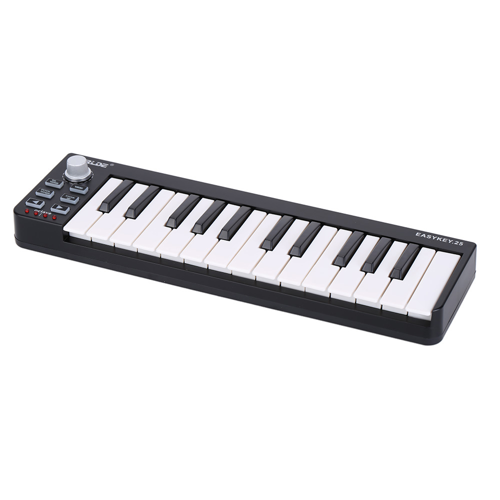ammoon 25 Portable Keyboard Mini 25-Key USB MIDI Controller