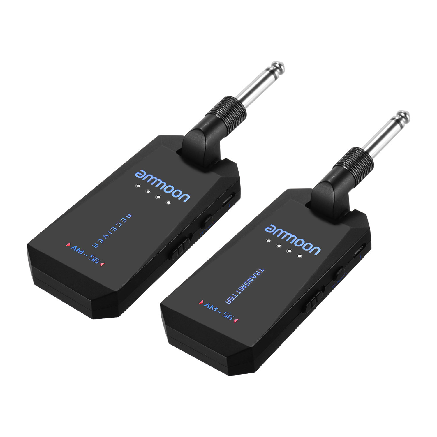 ammoon AM-5G Wireless 5.8G Guitar System Rechargeable Audio Transmitter ...