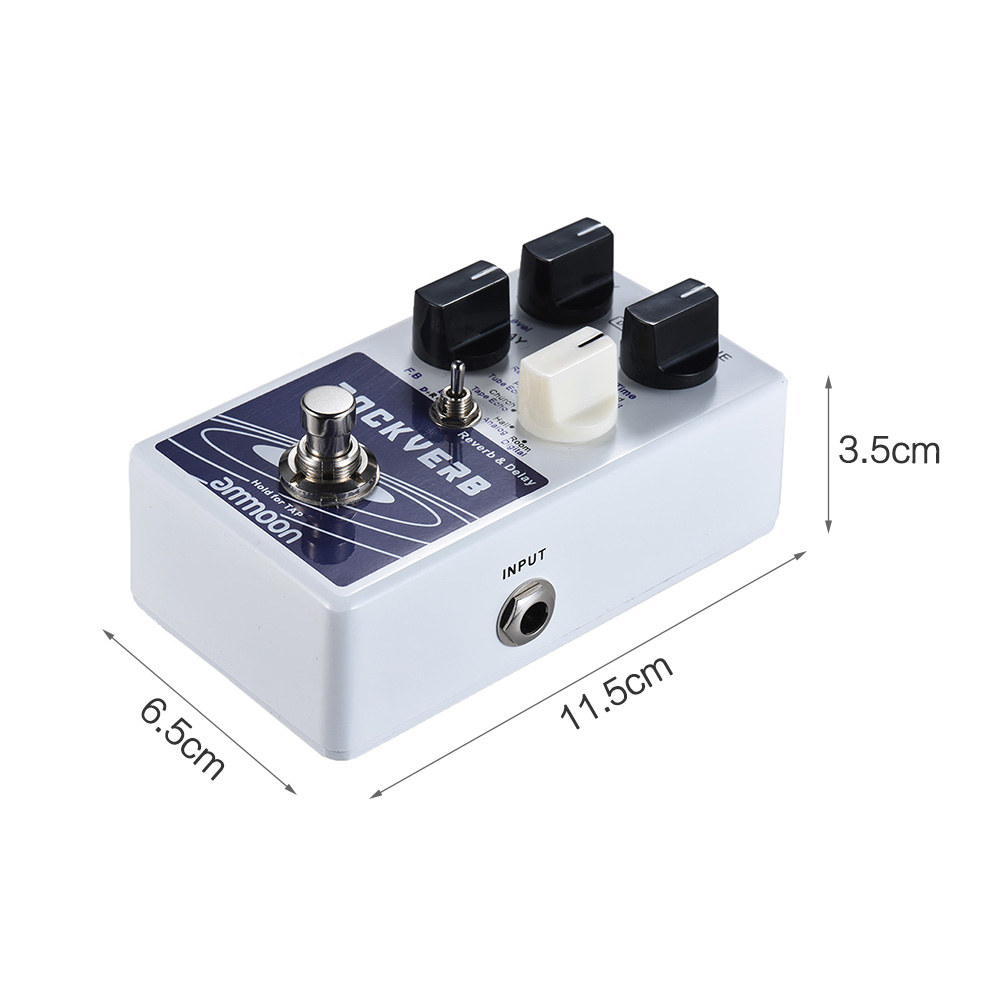 POCKVERB Reverb & Delay Guitar Effect Pedal 7 Reverb Effects + 7 Delay ...
