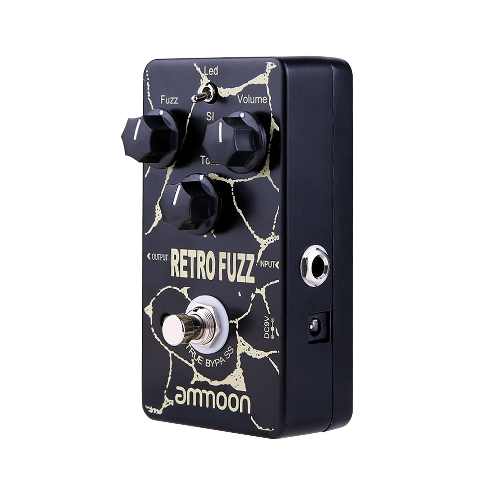 ammoon RETRO FUZZ Analog Fuzz Guitar Effect Pedal 2 Modes True Bypass ...