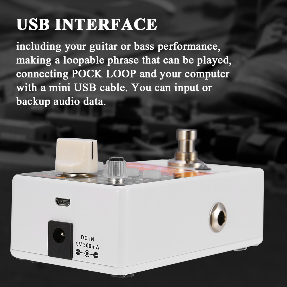 ammoon POCK LOOP Looper Guitar Effect Pedal 11 Loopers Max.330mins ...