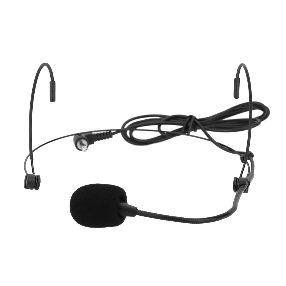 Uni-Directional Head-mounted Headworn Headset Ear-hook Microphone Mic ...
